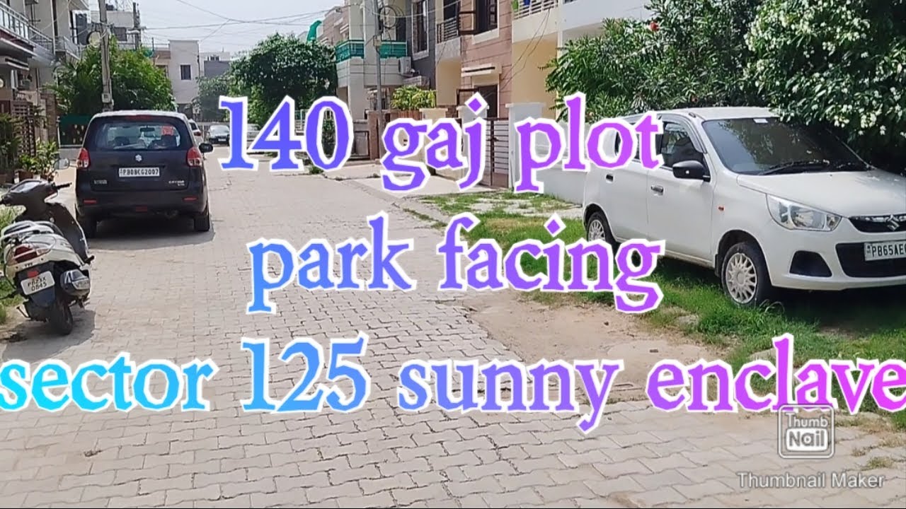 140 gaj plot for sale sector 125 sunny enclave park facing plot near ...