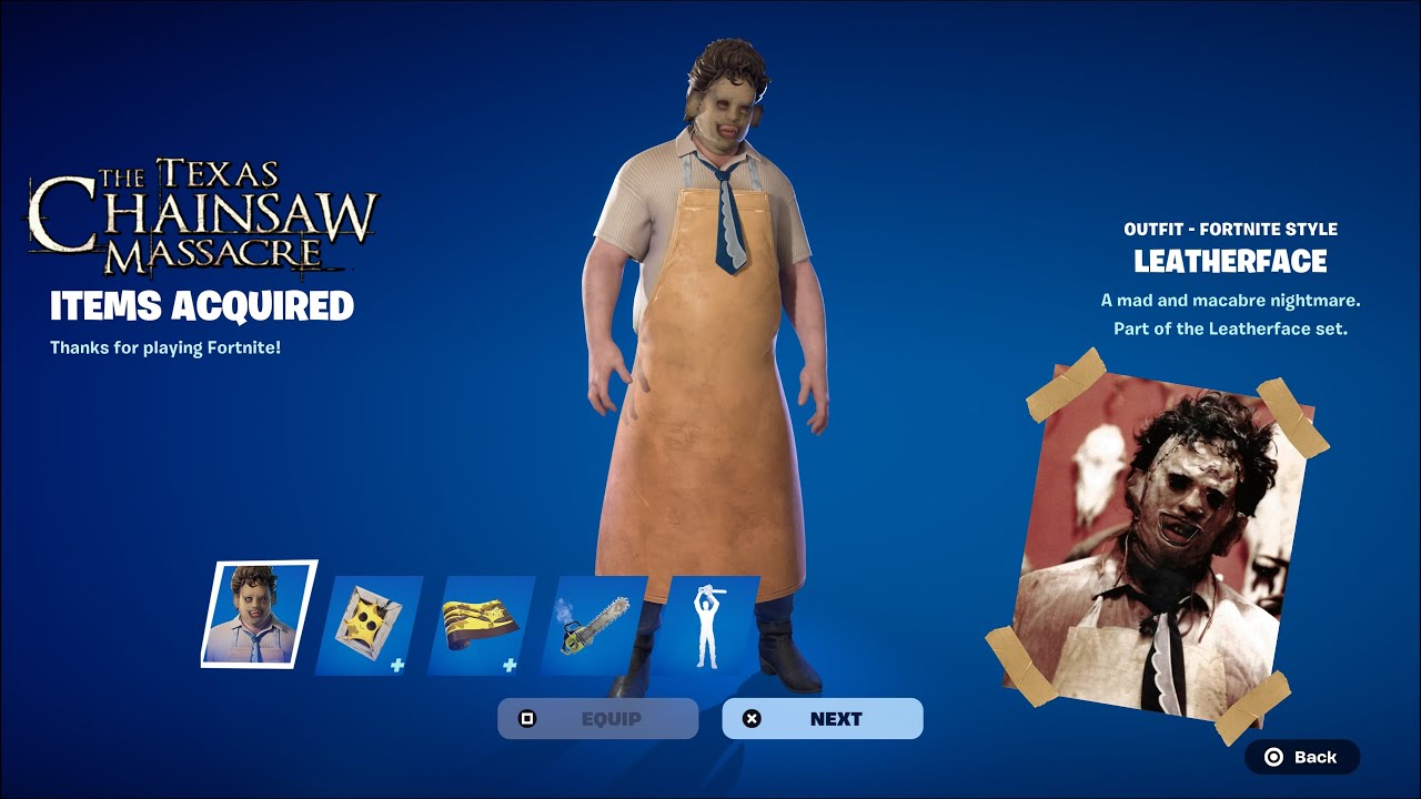 Fortnite Item Shop | Leatherface Bundle (Review/Gameplay) - YouTube