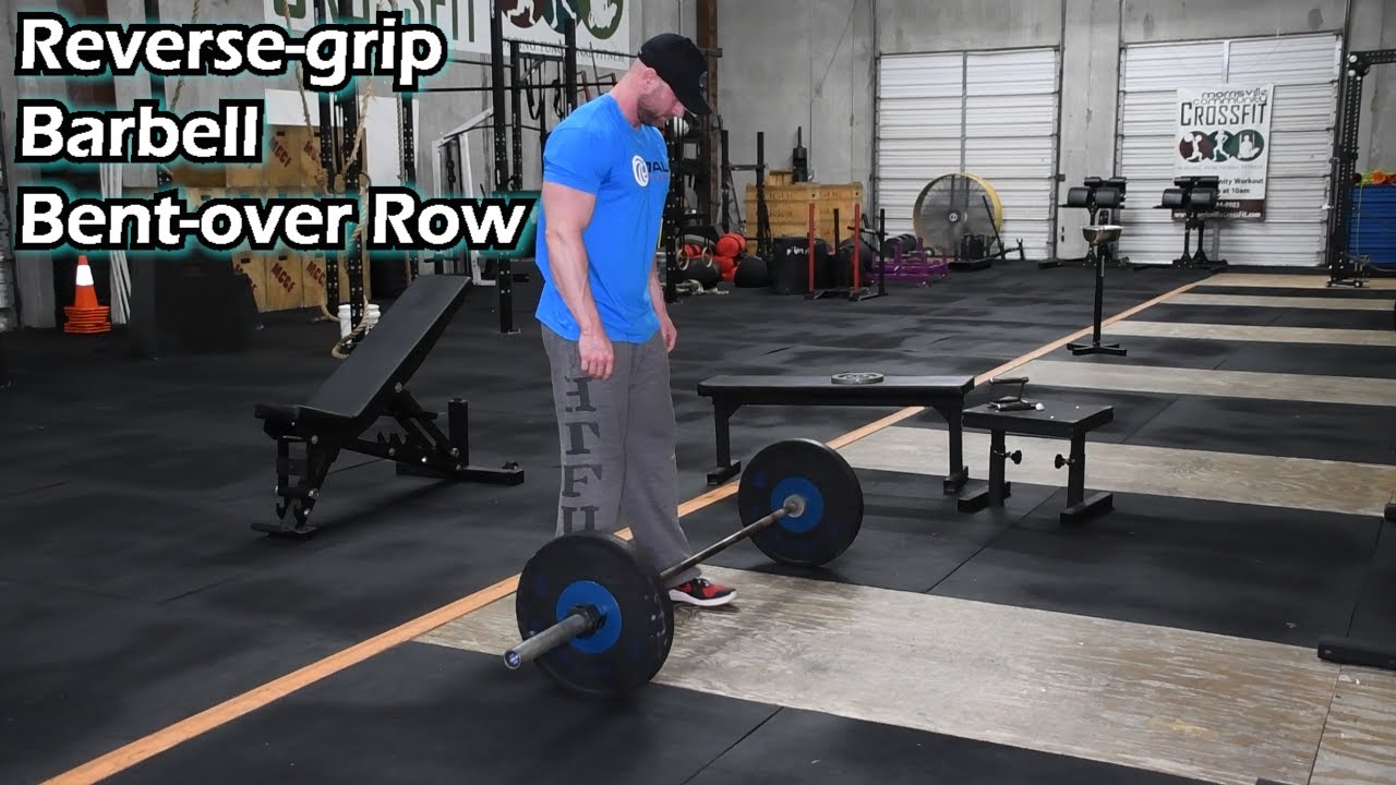 Reverse-grip Bent-over Barbell Row Tutorial - YouTube