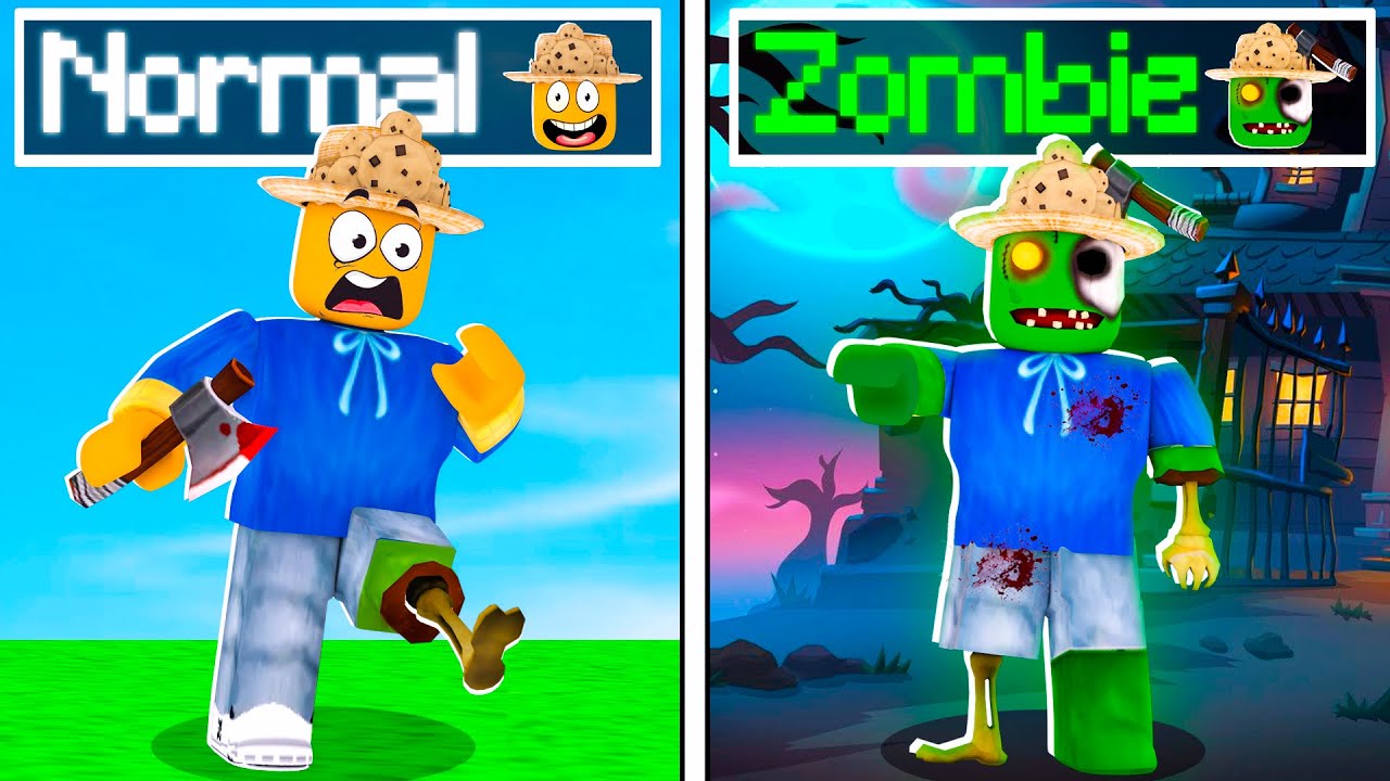 I Spent the Day as a ZOMBIE in Roblox BLOXBURG! - YouTube