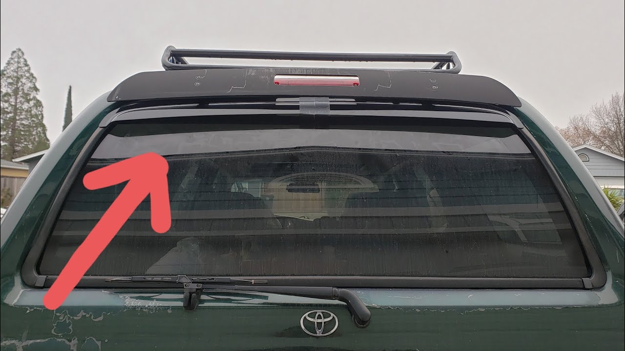 DIY 3rd gen 4runner rear window rain guard - YouTube