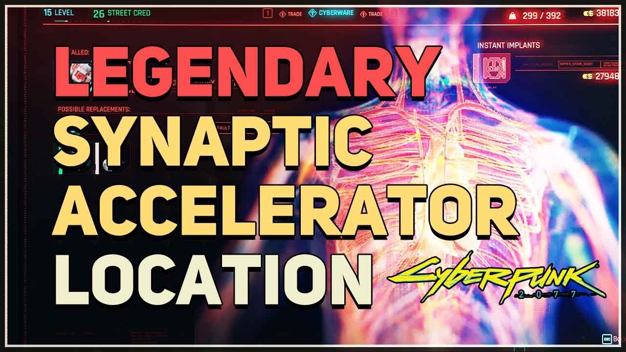 Legendary Synaptic Accelerator Location Cyberpunk 2077 - YouTube
