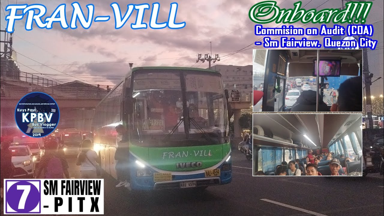 ONBOARD!! Bus Ride Fran-Vill 142086 (Iveco Euromidi SR) || COA - SM ...