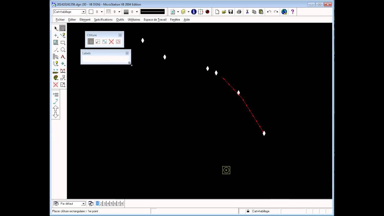 Ajouter des étiquettes (labels) dans MicroStation - YouTube