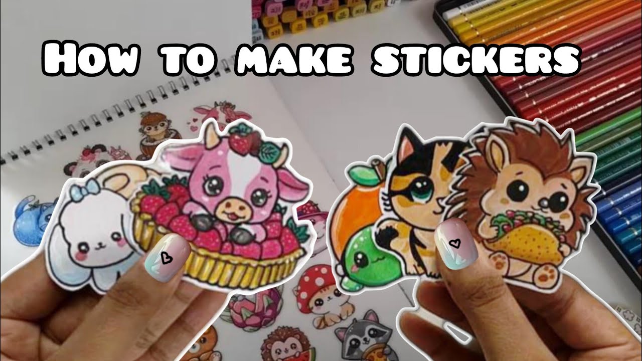 How to Make Stickers at Home | Step by Step! colours of my mind - YouTube