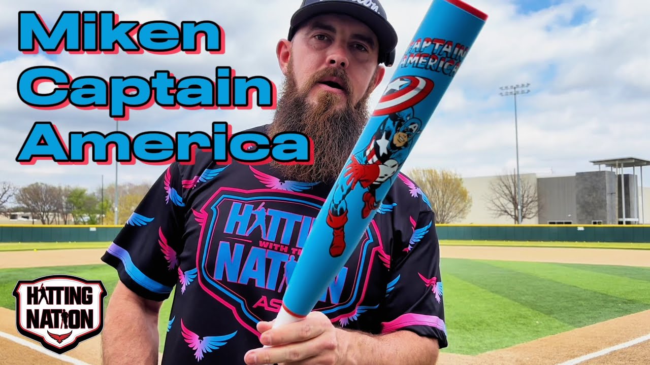 Miken Captain America bat giveaway winner! - YouTube