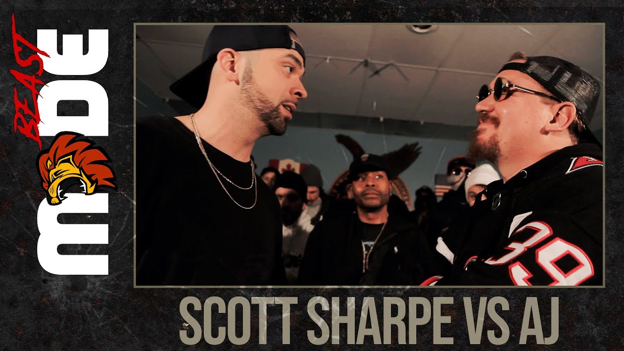 BEASTMODE - SCOTT SHARPE VS AJ - RAP BATTLE - YouTube
