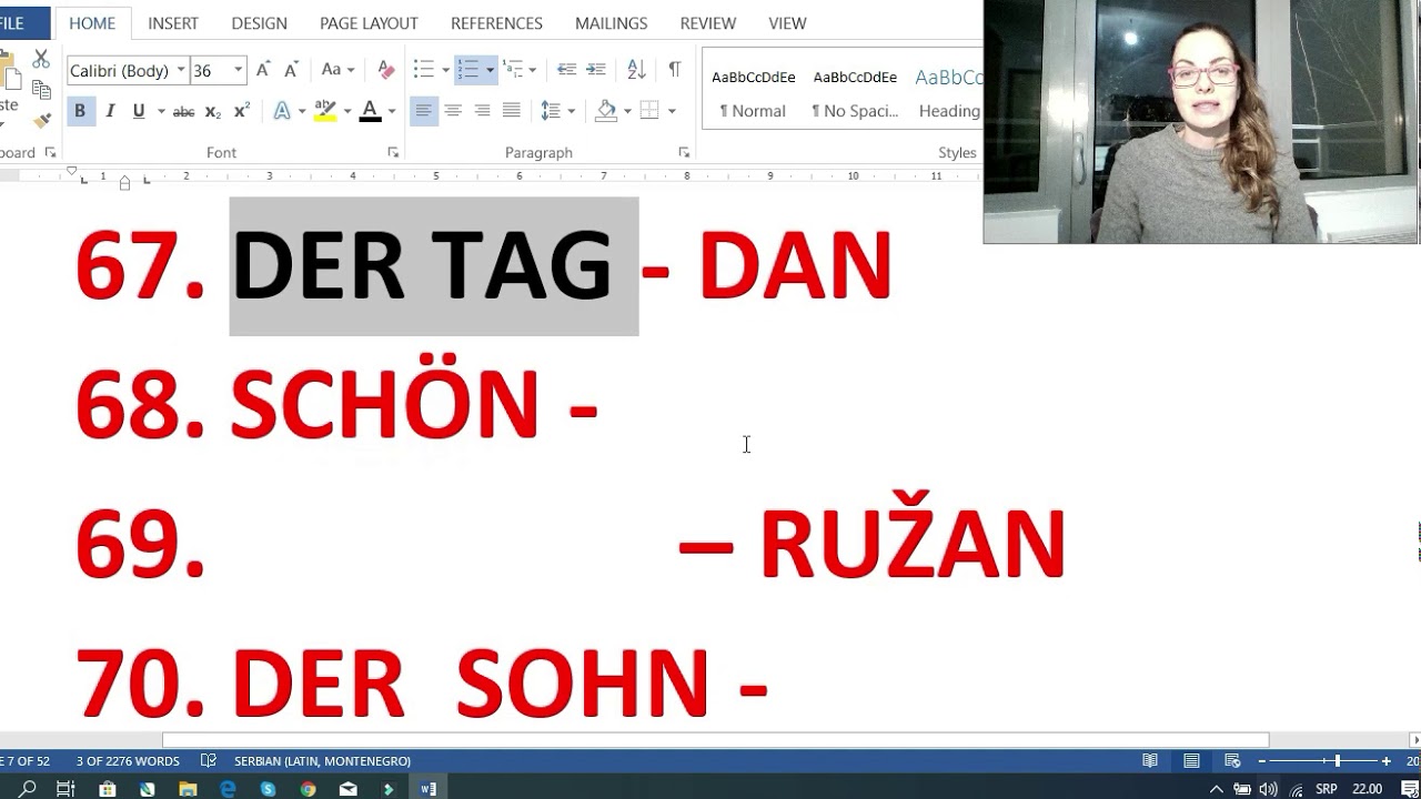 NEMAČKI SVIH 500 REČI ZA NIVO A1 - TEST | REČI KOJE PRVO TREBA DA ...