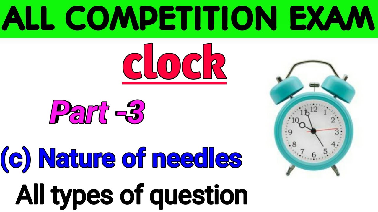 clock part-3/clock short tricks/घडी हिन्दी मे/all competition exam ...