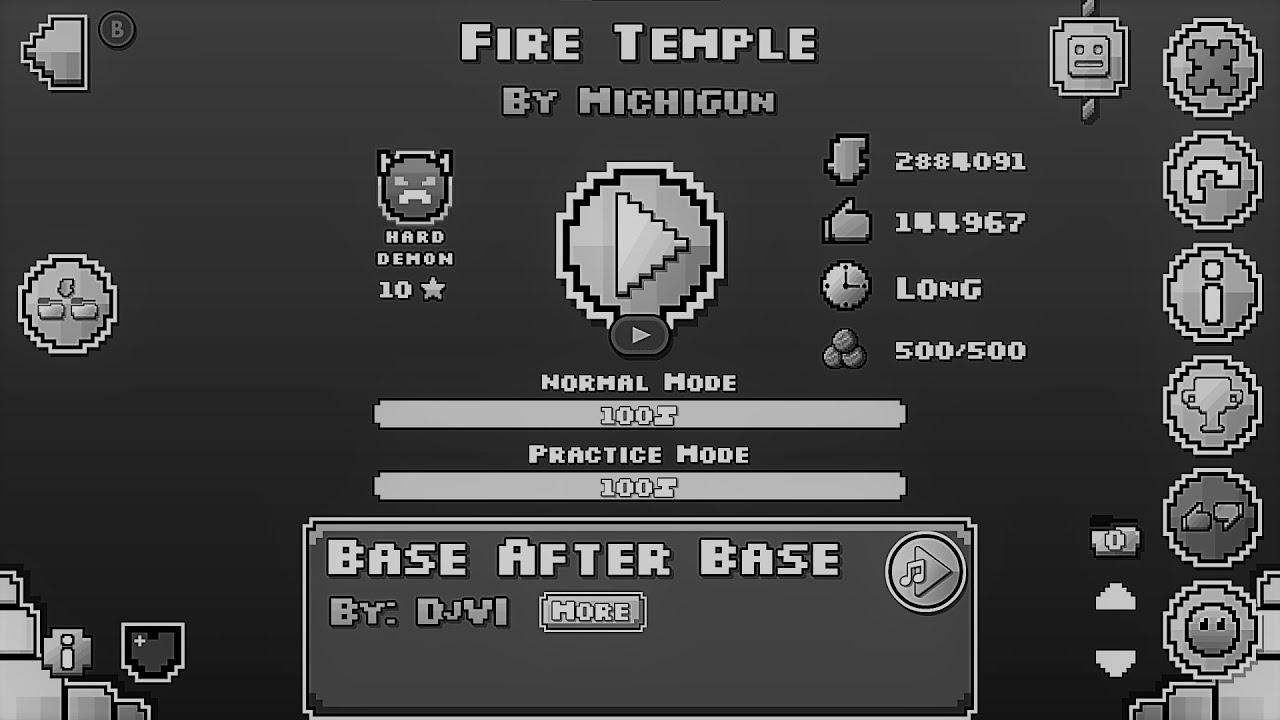 [Geometry Dash] Fire Temple by Michigun (Easy Demon) - YouTube