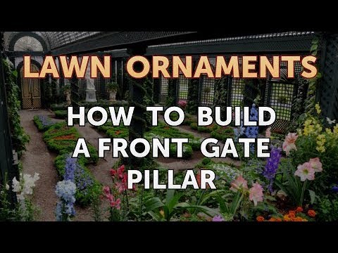How to Build a Front Gate Pillar - YouTube