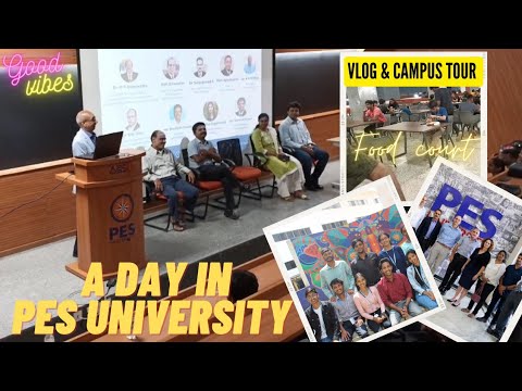 A DAY in life of PES University students|| food court||campus tour ...