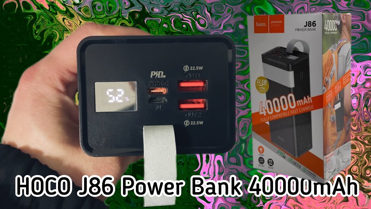 HOCO J86 Power Bank 40000mAh / Quick Charge Power Delivery / Micro USB ...