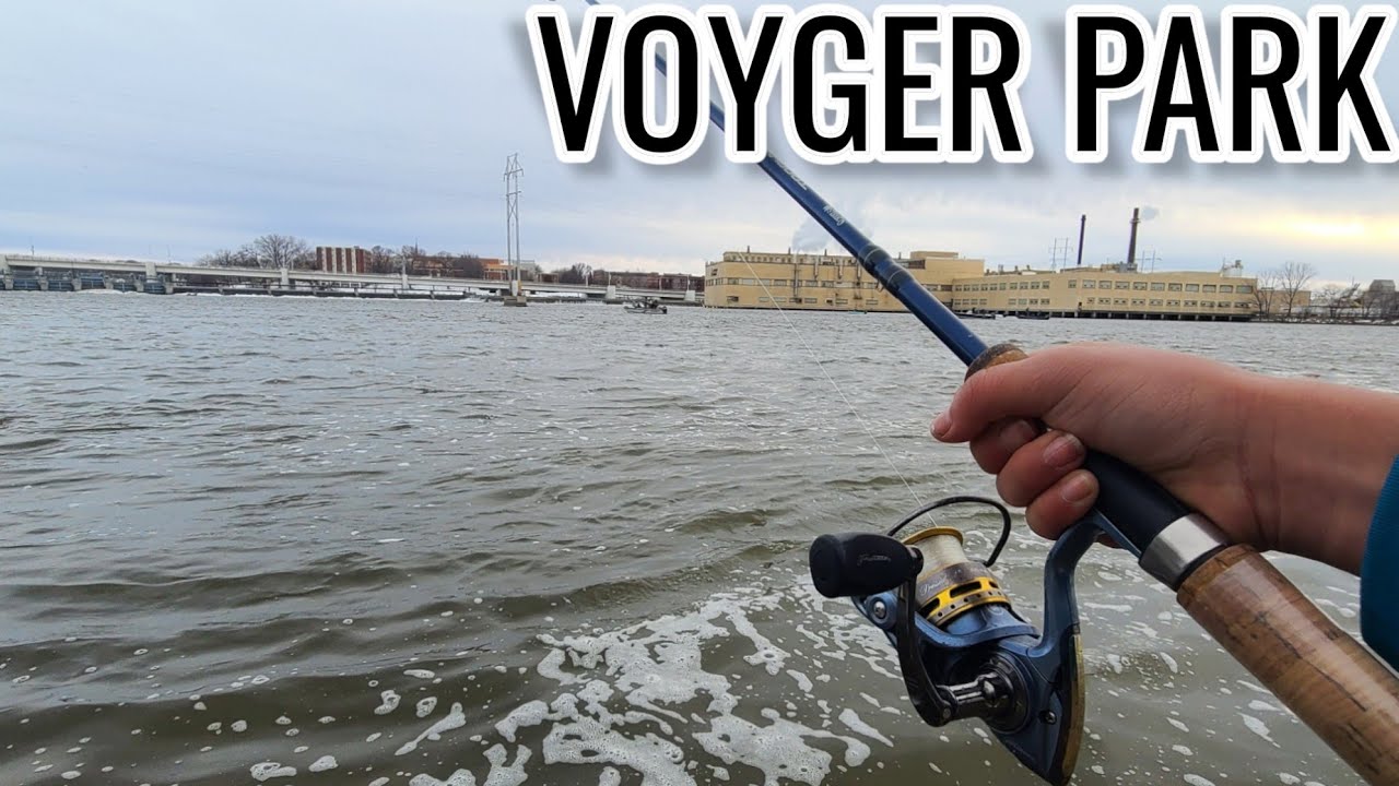 FISHING FOR: BIG (WALLEYES!!!) VOYGER PARK/DEPERE DAM - YouTube