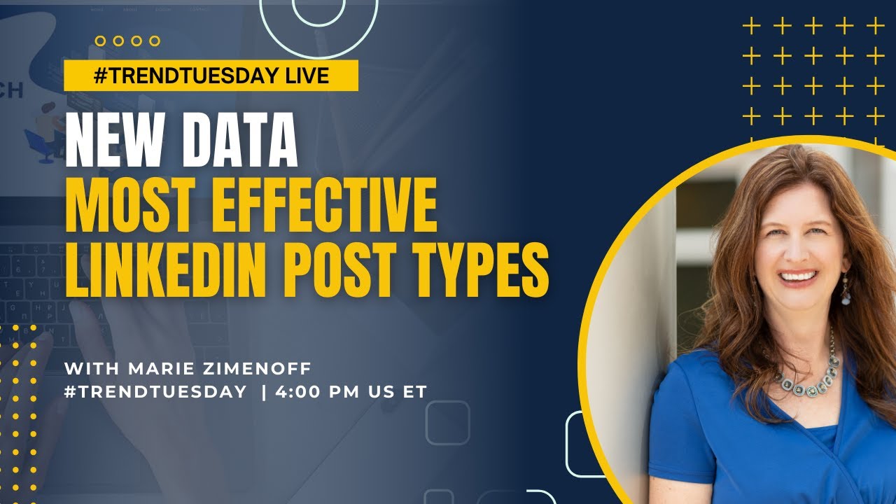 New Data: Most Effective LinkedIn Post Types - YouTube