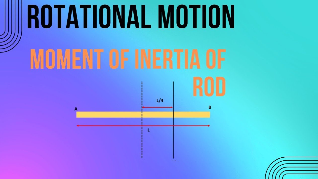 Moment of Inertia of rod - YouTube