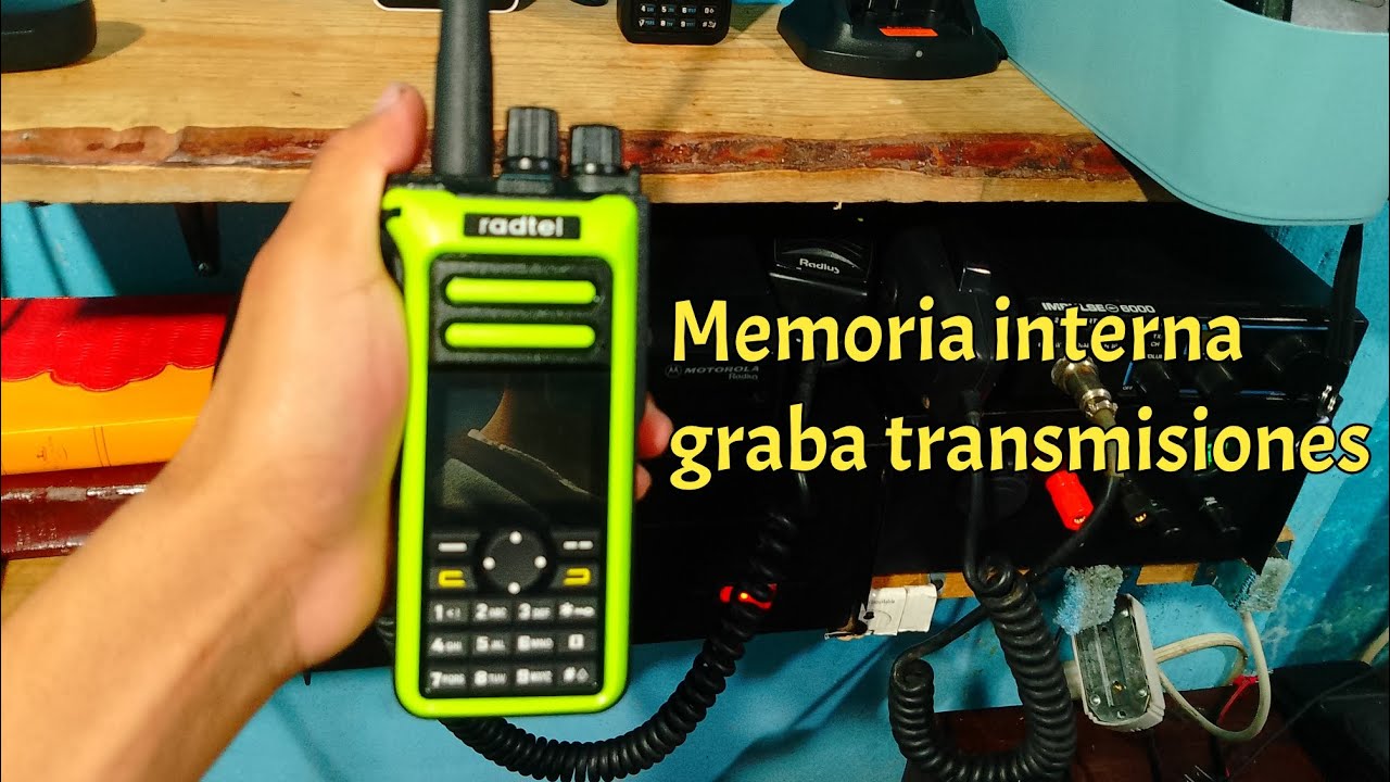 Radtel RT 752 Oir transmisiones pasadas gracias a memoria interna - YouTube