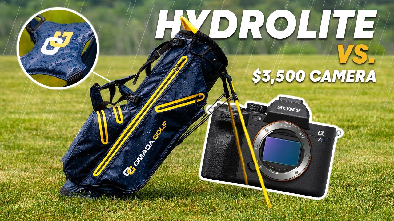 $3,500 Camera vs. HydroLite Waterproof Golf Bag - YouTube