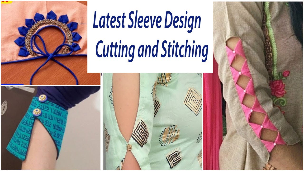 latest sleeve design cutting and stitching-sleeve design/bazo design ...