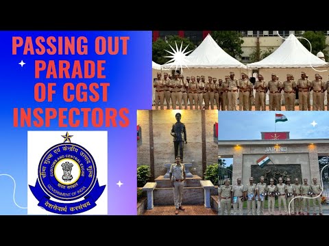 Passing out parade of CGST Inspectors NACIN Bengaluru - YouTube
