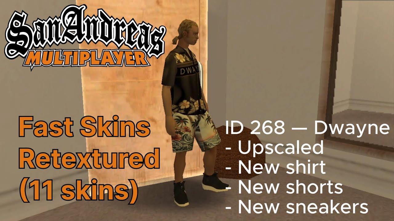 SAMP | Fast Skins Pack Retextured (11 skins) - YouTube