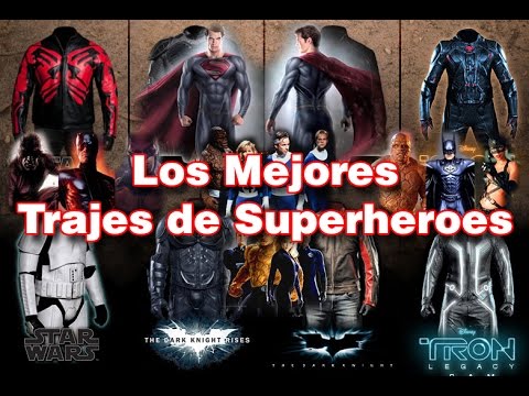 Top 9 Los Mejores Trajes de Superheroes - YouTube
