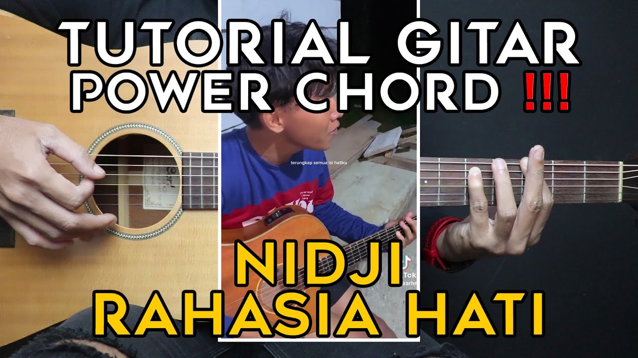 (TUTORIAL GITAR) RAHASIA HATI - NIDJI | VERSI POWER CHORD - YouTube