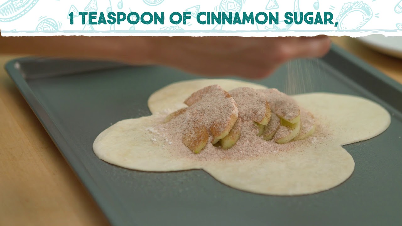 CHI-CHI'S FOLDABLES Tortilla Baked Apple Pie - YouTube