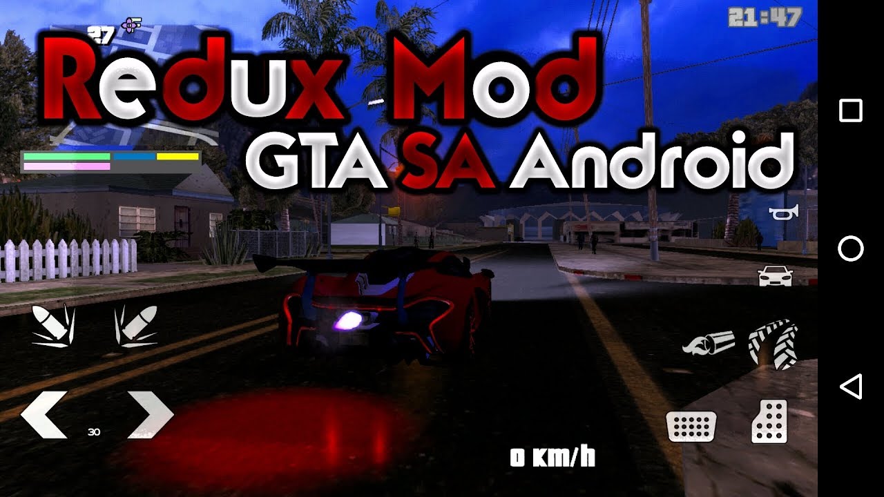 El Mejor Mod Para Gama Baja | Redux Mod v1.1 | GTA SA Android - YouTube