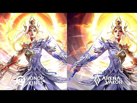 So sánh hiệu ứng trang phục Yena(AOV)•Huyền Cửu Thiên vs Hoa Mộc Lan ...