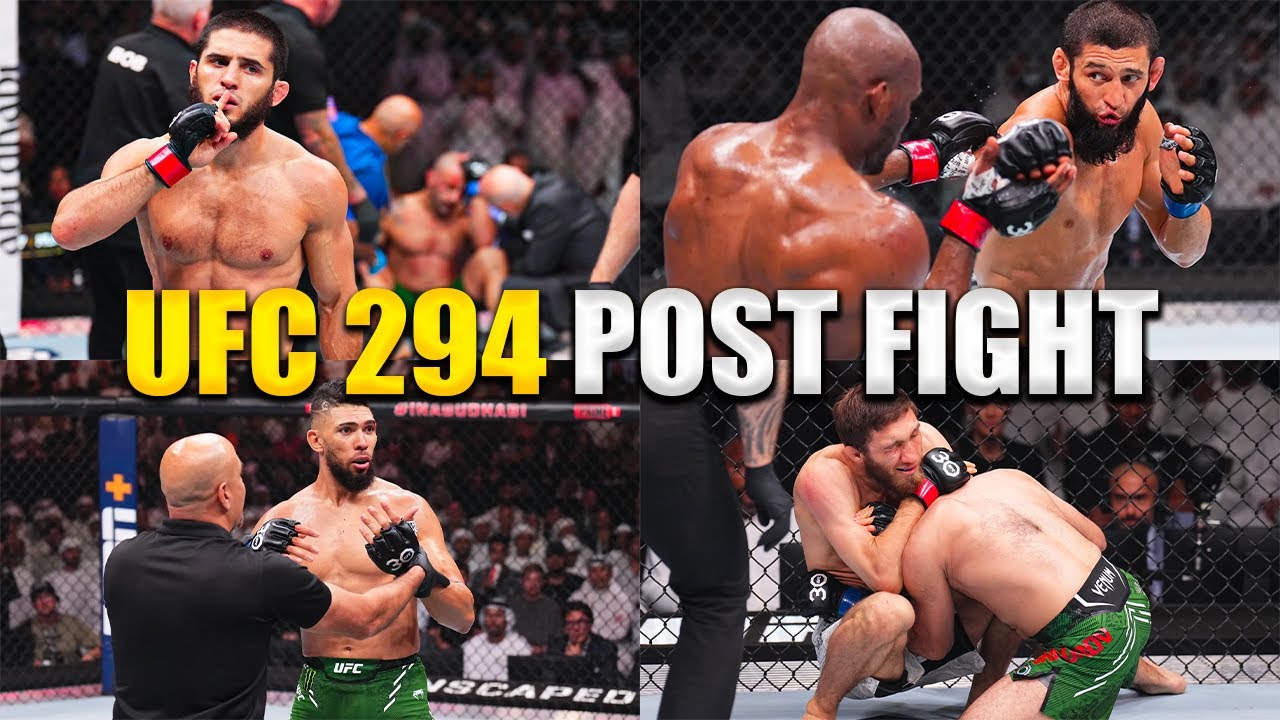 UFC 294 Makhachev vs Volkanovski 2 Full Card Post Fight - YouTube