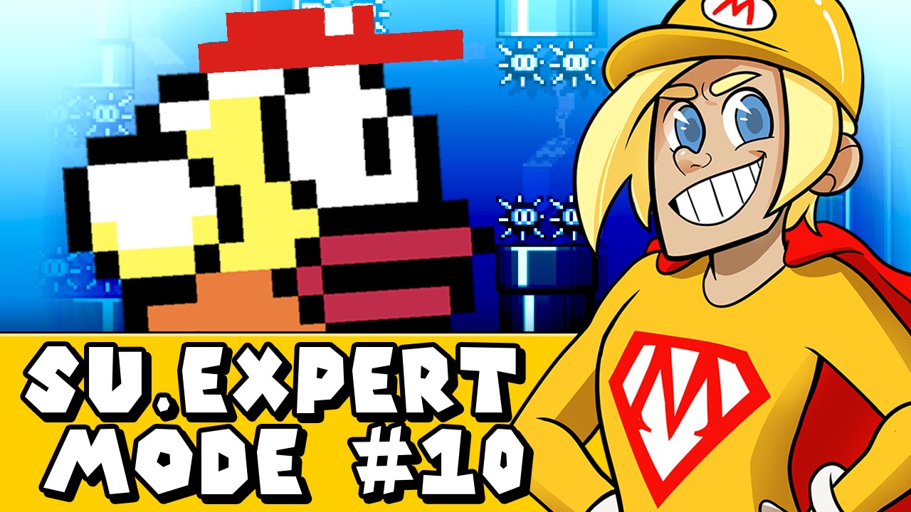 Super Mario Maker: Best Flappy Bird Level! (Super Expert #10) - YouTube