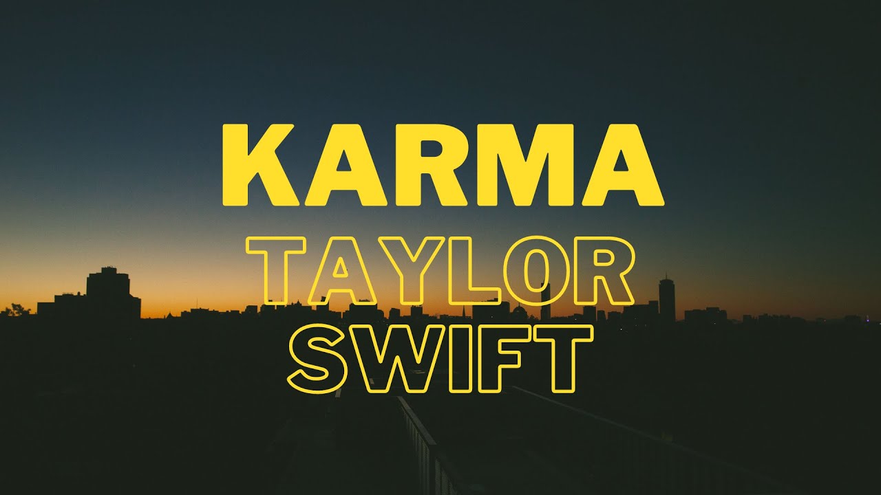 Taylor Swift - Karma | Karaoke Version - YouTube