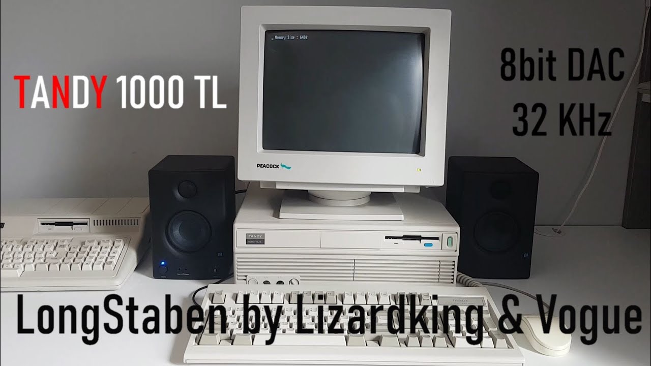 Tandy TL2: LongStaaben sur DAC Modifié, 8 Voix 32KHz - YouTube