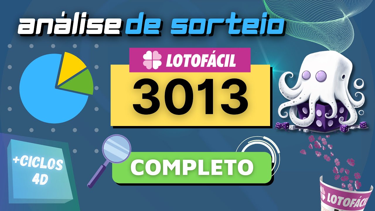 ANÁLISE PARA LOTOFACIL 3013: COMPLETO #lotofacil #analiselotofacil # ...