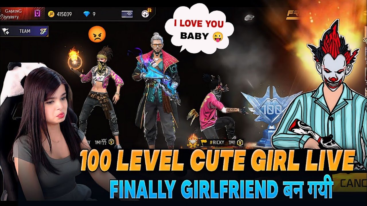 100 level Cute Girlfriend On Live Cheat Prank | Random 100 Lv लड़की Ko ...