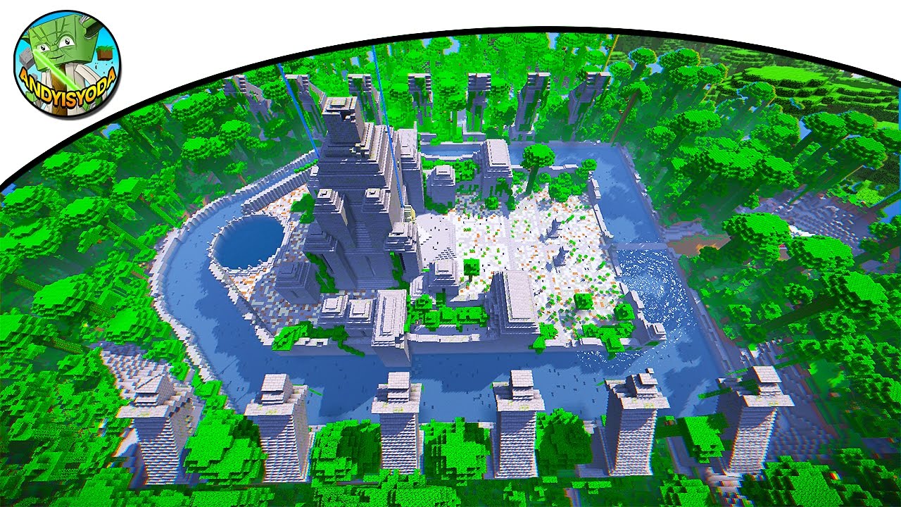 Jedi Temple Minecraft Blueprint STAR WARS Tatooine + Coruscant Open