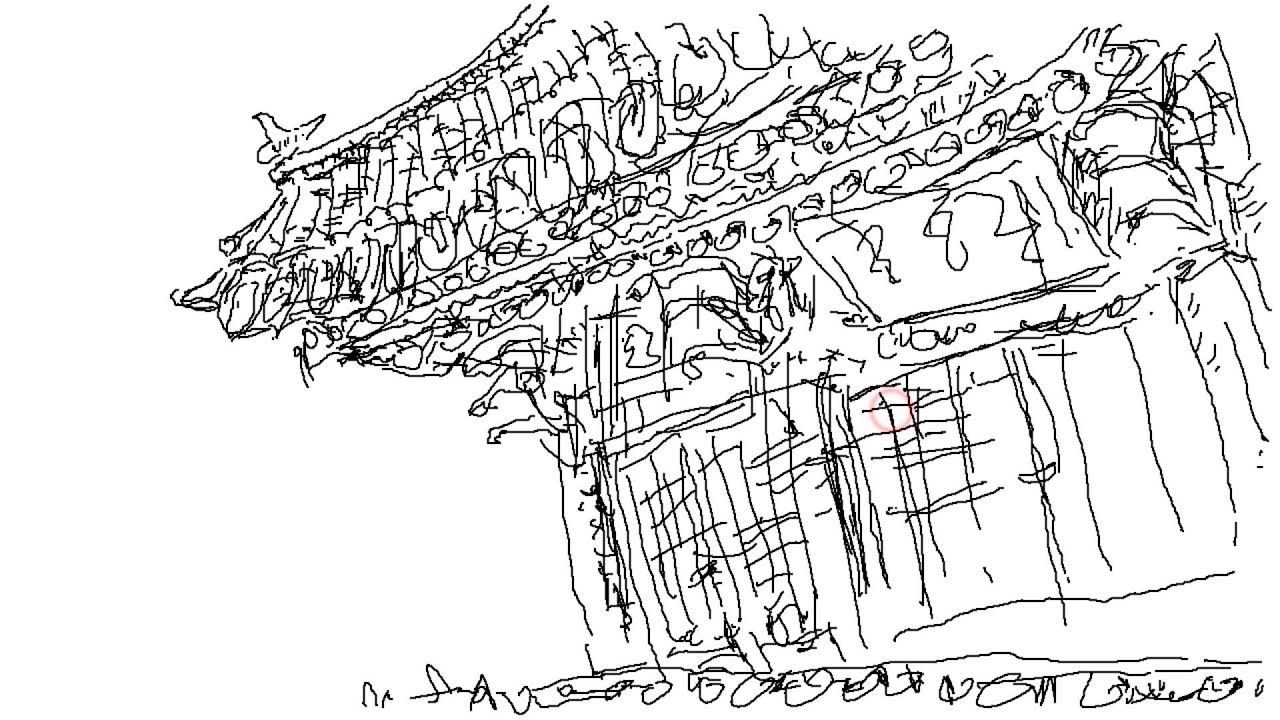 My Sketch - ♡ "Drawing a Buddhist Temple" 2nd [x7, 3mins] - YouTube