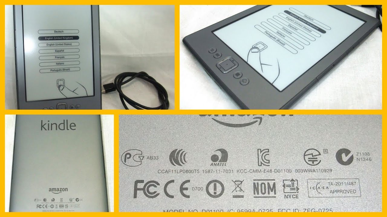 Amazon D01100 Kindle 4th Generation 2GB Wi-Fi 6 inch eBook Reader In ...