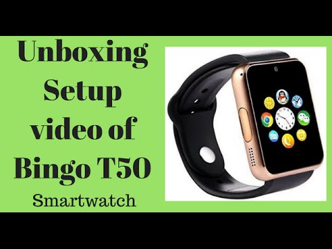 Unboxing , 1st look , Setup Video of Bingo T50 Smartwatch [Black] in ...