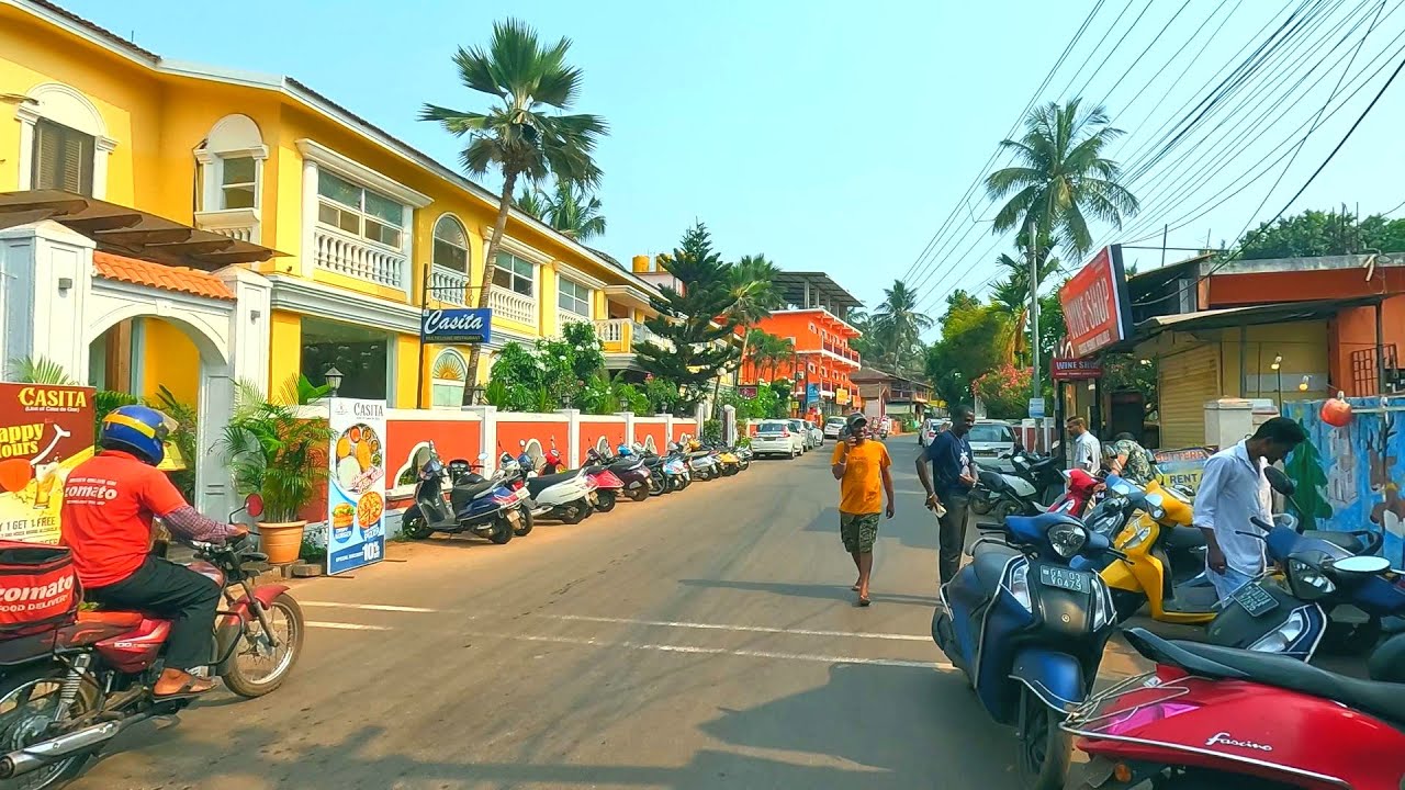 Street walk tour in India , Goa | Virtual walking tour around the ...