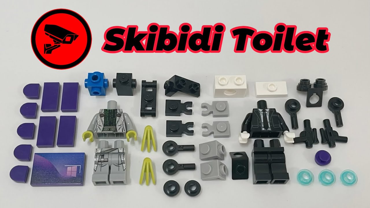 Skibidi Toilet LEGO - Titan PC Man & Titan Projector Man Minifigures ...