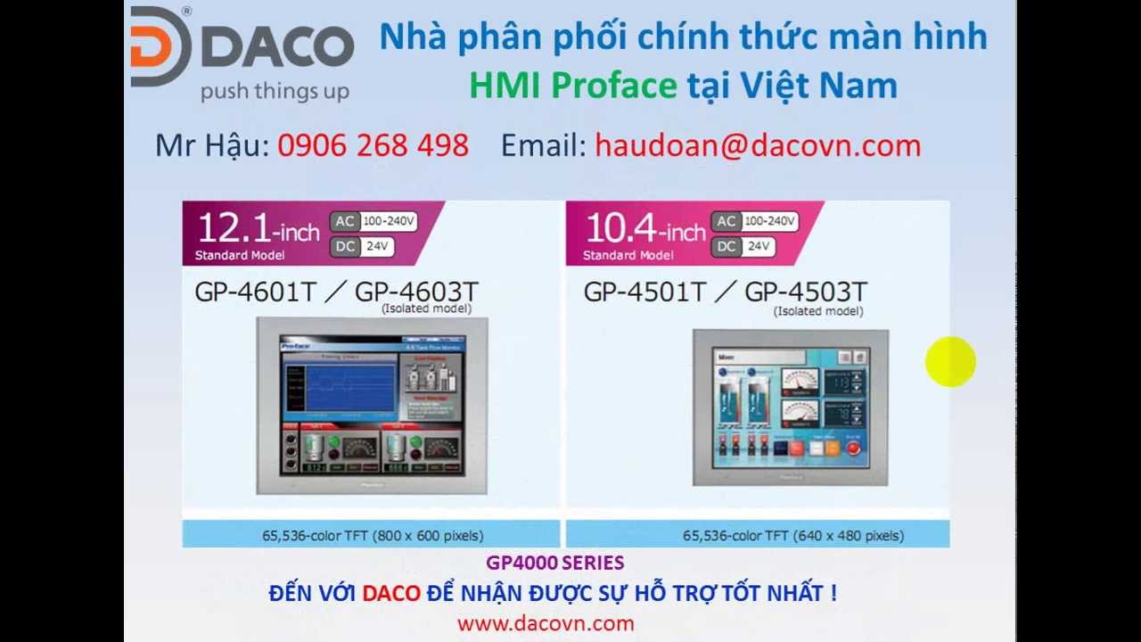 GP-4401WW Giá HN HMI Proface GP-4301T GP-4301TW GP-4401WW - YouTube