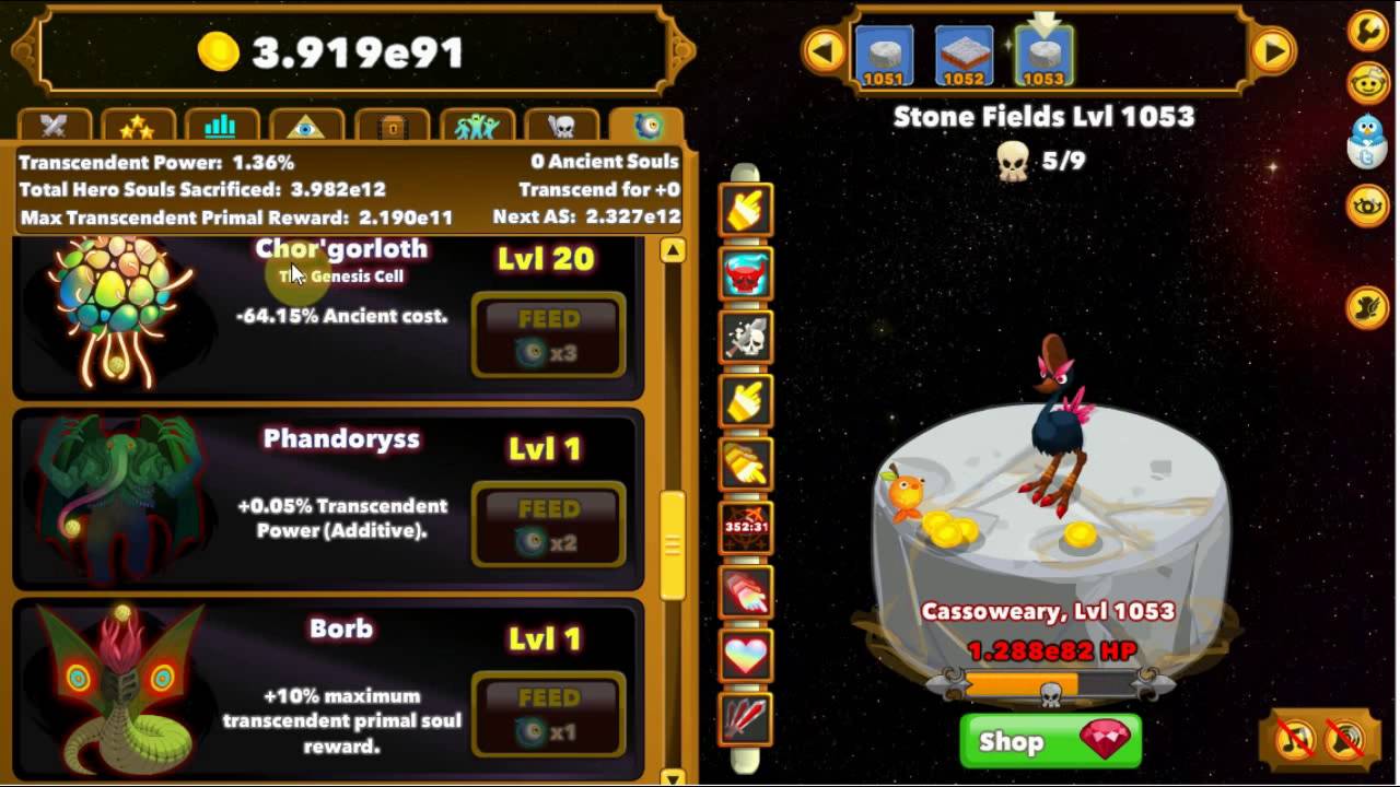 Clicker Heroes gameplay ITA - 26 - Calcolatori per outsider - YouTube