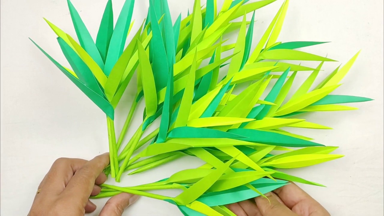 How To Make Paper Flower Leaves paper Leaves Craft DIY Easy Paper how-to-make-paper-flower-leaves-paper-leaves-craft-diy-easy-paper