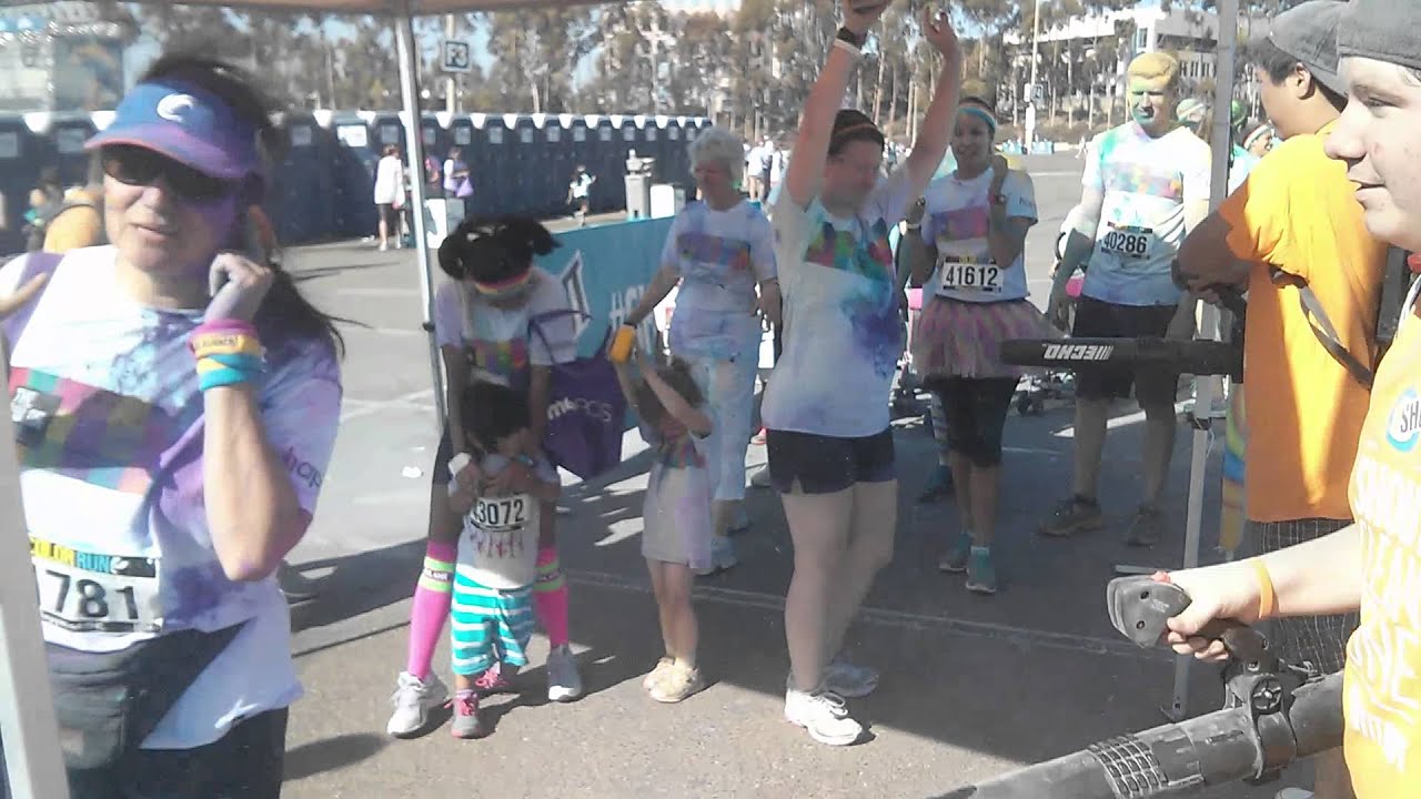 Cleaning up after the Color Run - YouTube