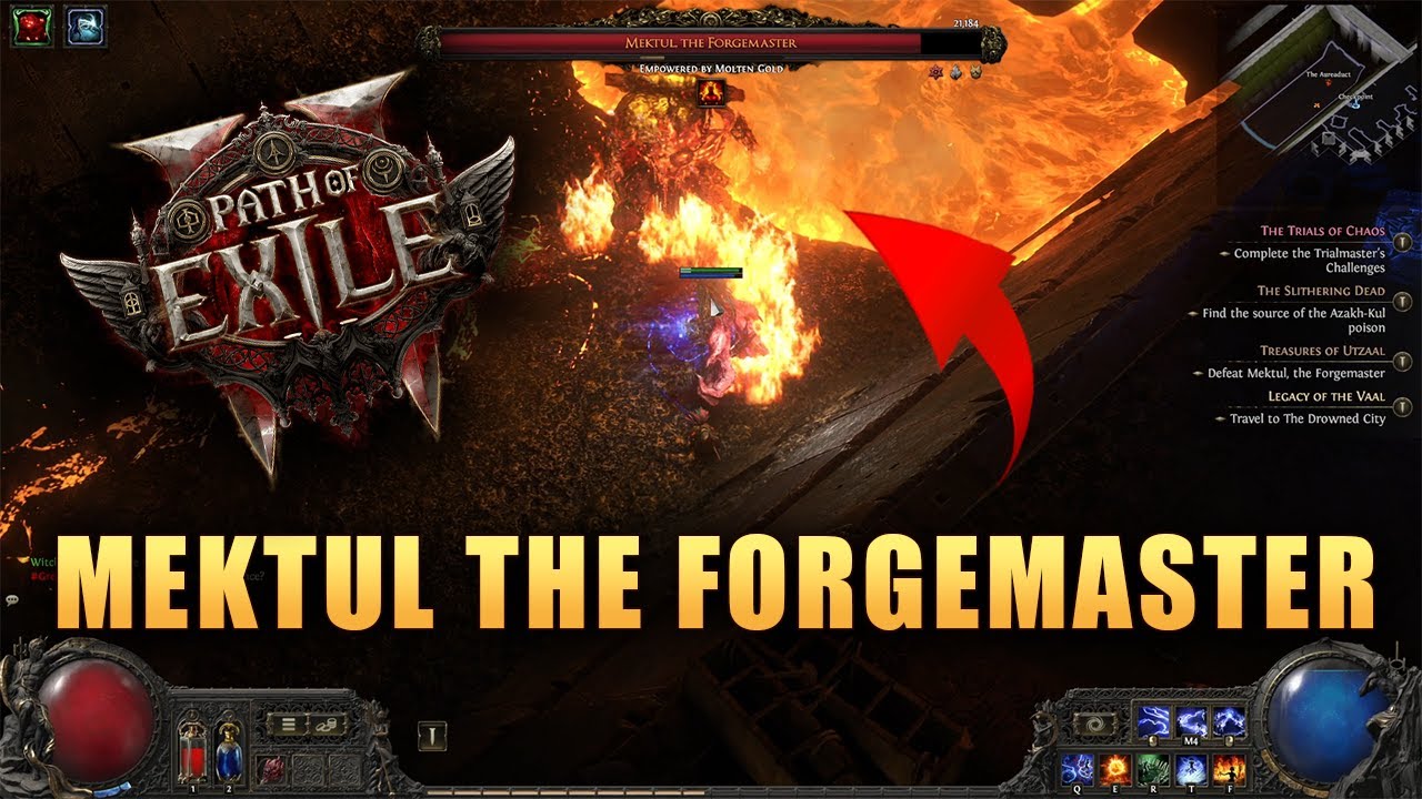 Mektul The Forgemaster Boss Fight - Path Of Exile 2 - YouTube