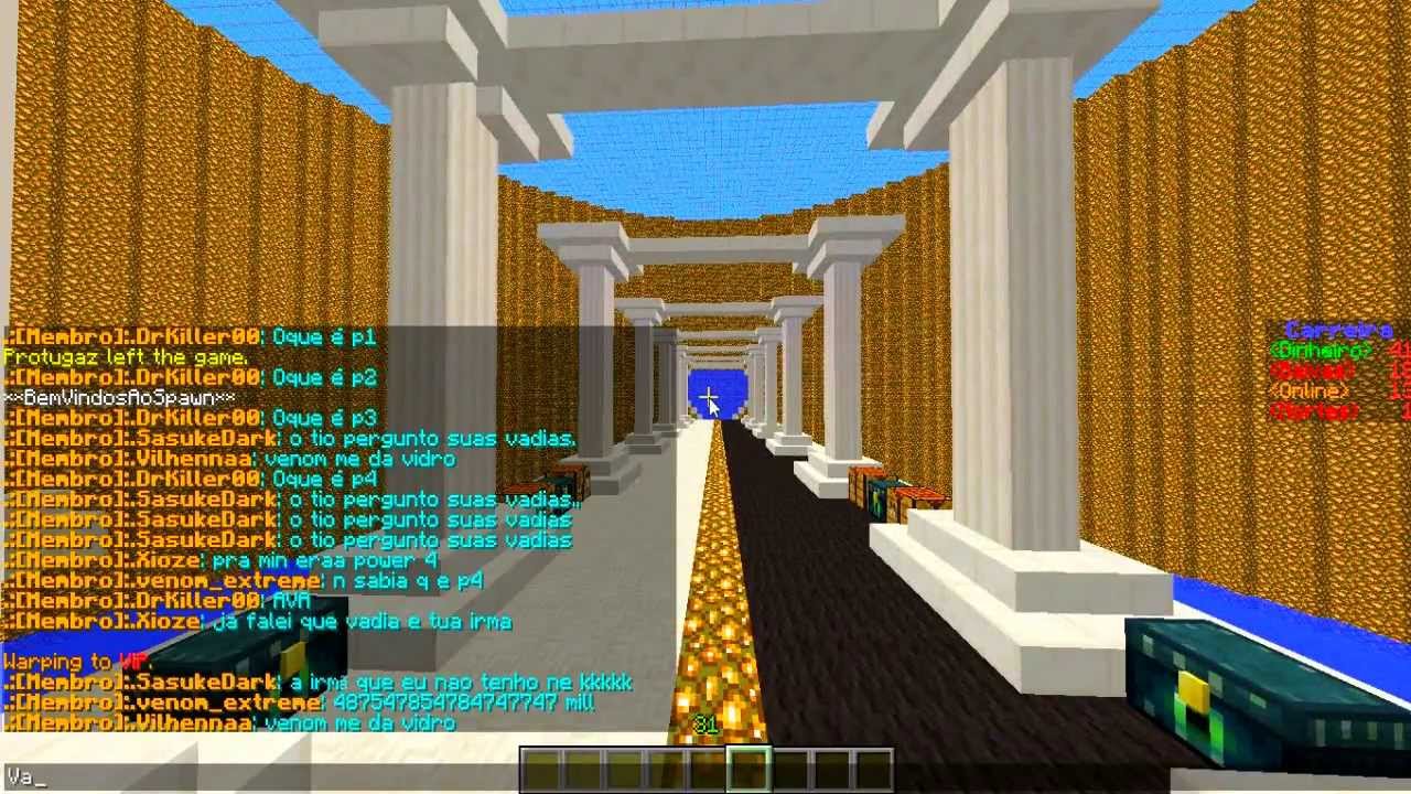 Minecraft 1.5.2 - ServerFull PvP - Mineraçao - 60 Slots - SemLag ! OFF ...