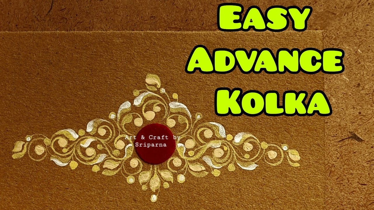 SIMPLE ADVANCE KOLKA DESIGN STEP BY STEP - YouTube