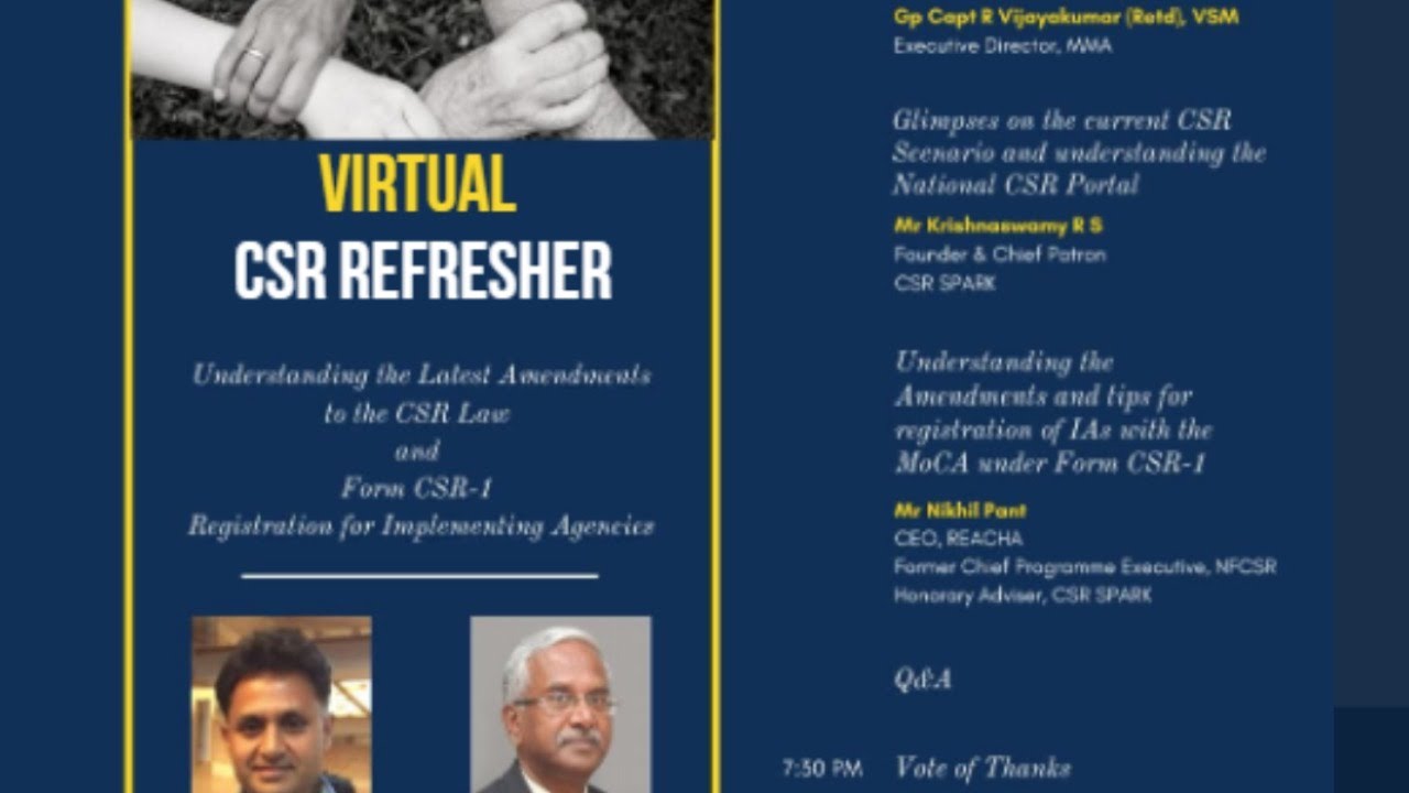 🔴 VIRTUAL CSR REFRESHER - YouTube